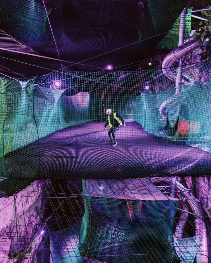 Bounce Below on Underground Nets in a Welsh Slate Mine • ADARAS Blogazine